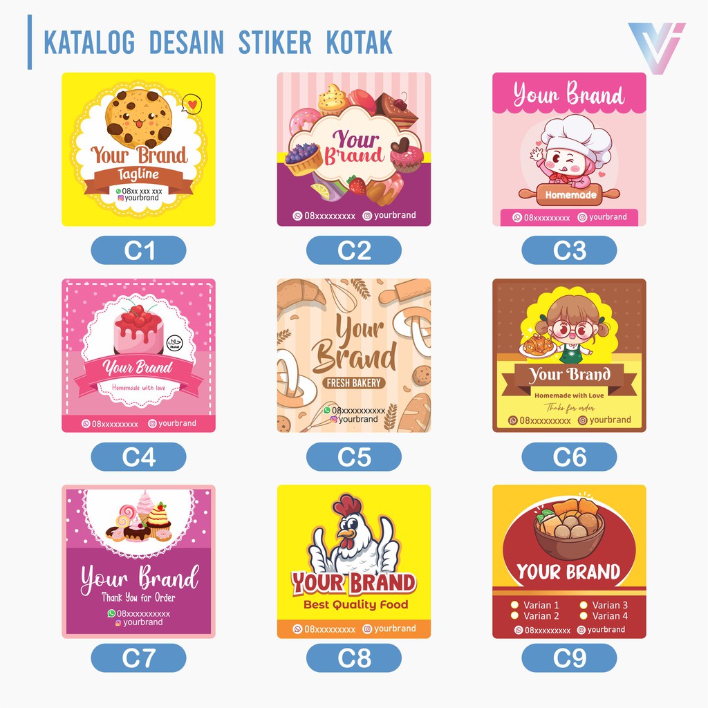 Jual COD Stiker Label Kemasan Custom | Shopee Indonesia