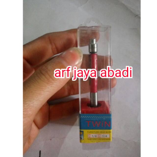 Jual Mata router hpl mata pisau doble bearing 6mm kuat murah twin ...