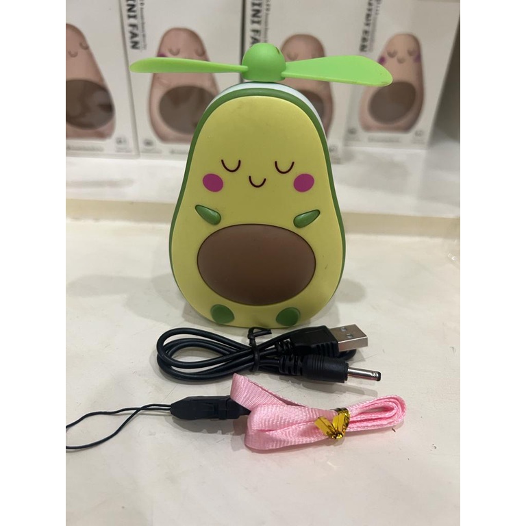 Jual kipas mini avocado kipas tangan fan lucu 3in 1 | Shopee Indonesia