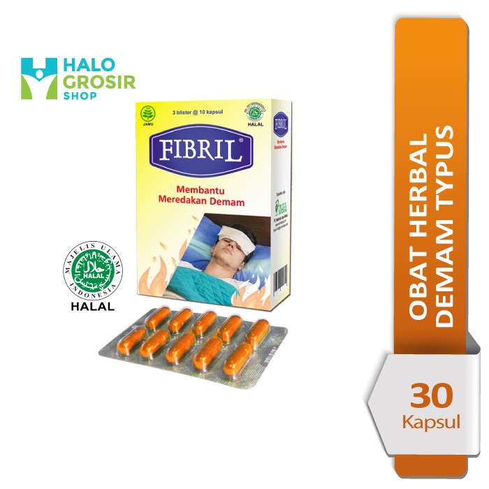 Jual Fibril 3 Blister @10 kapsul (isi 30 kapsul) Obat Herbal Tipes ...