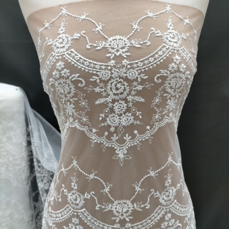 Jual Tulle Soft Embroidery H720-H675 (Etnik) | Shopee Indonesia