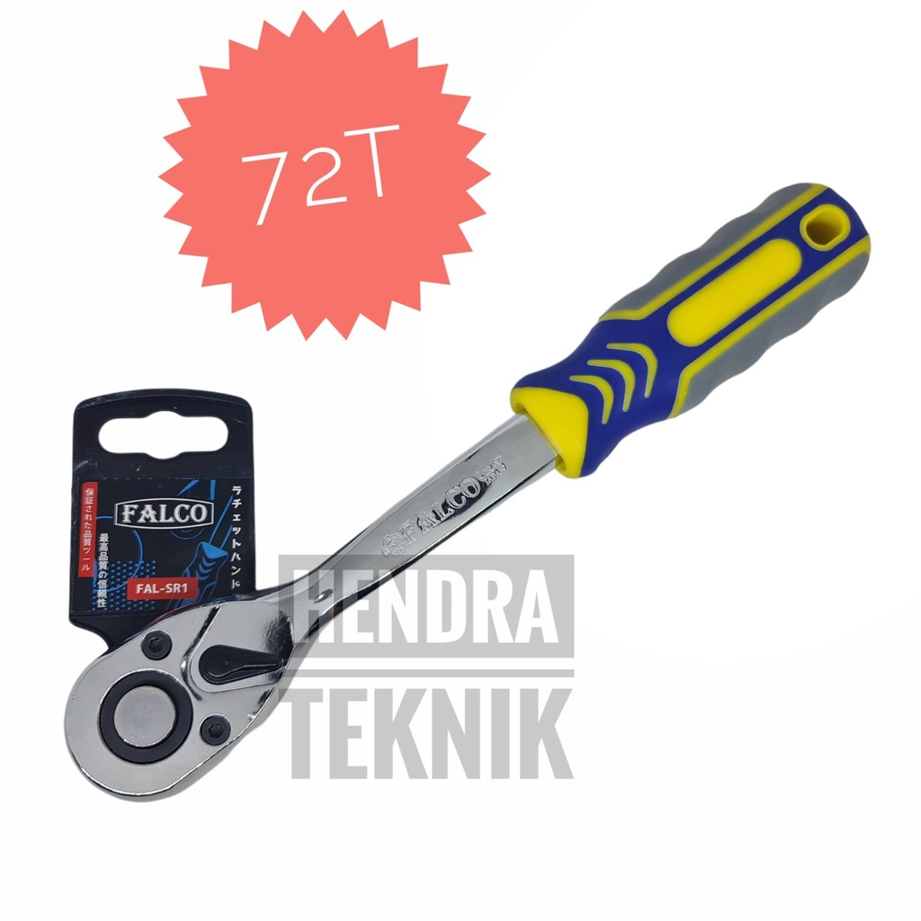 Jual GAGANG RACHET 1/2" CHROME 72T HD PEGANGAN KUNCI SOK KRETEKAN ...
