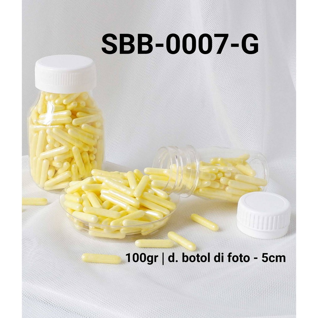 Jual SBB-0007-G Sprinkles sprinkle sprinkel 100 gram kapsul meses ...