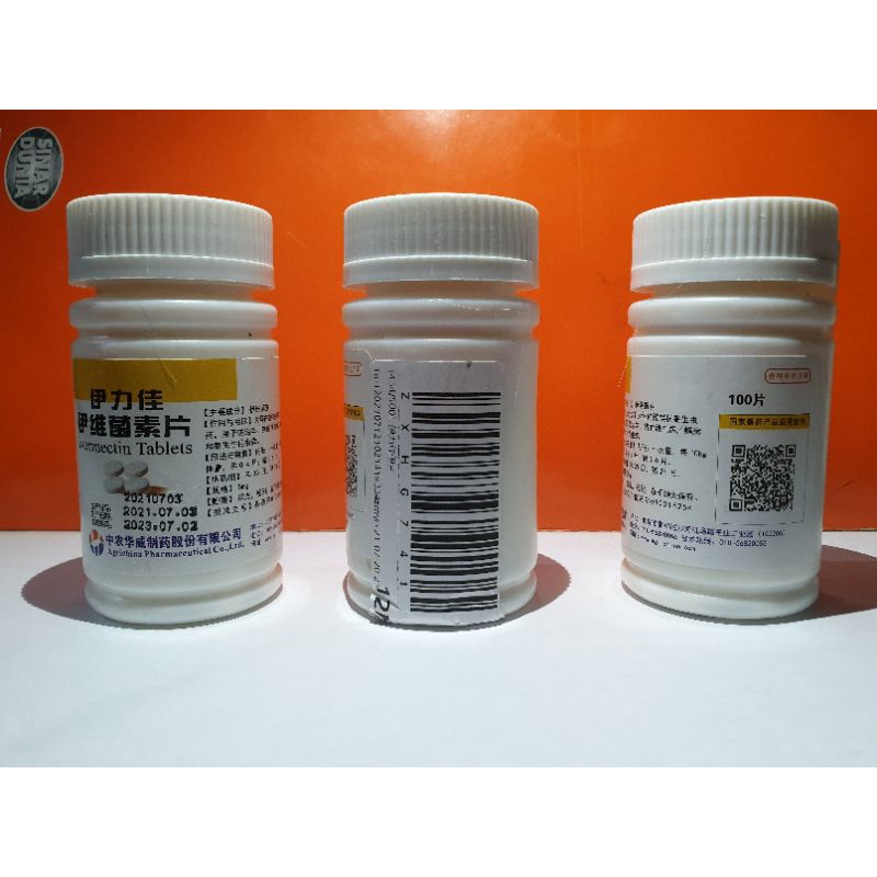 Jual Original Ivermectine tablet 5mg 100 tablet Segel Barcode Kutu ...