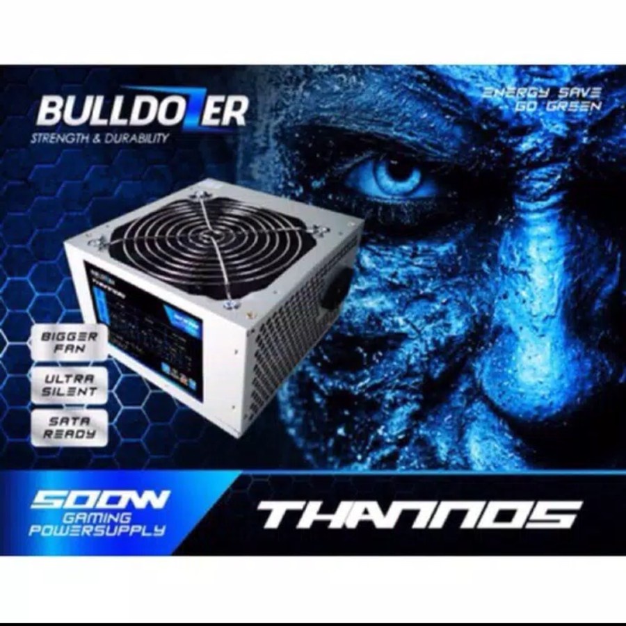 Jual PSU ATX BULLDOZER THANNOS 500W Power Supply GAMING 500Watt ...
