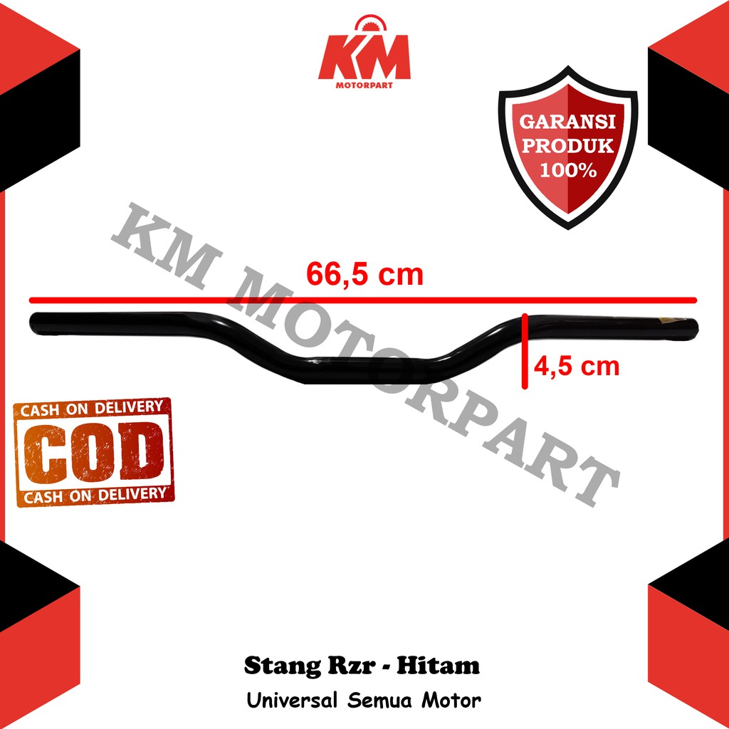 Jual Stang RZR Stir Variasi Setang Motor Panjang 66,5CM Universal ...