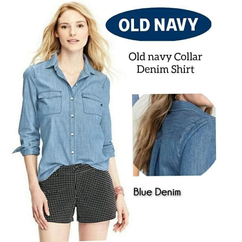 Jual OLD NAVY Relaxed Chambray Classic Shirt | Kemeja Denim Wanita ... Jual OLD NAVY Relaxed Chambray Classic Shirt | Kemeja Denim Wanita ...