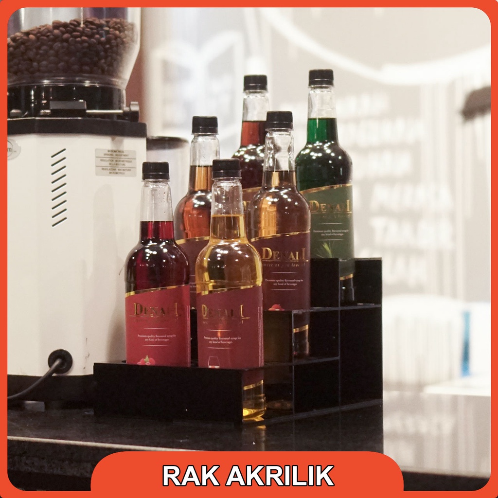 Jual Rak Display Akrilik Botol Sirup isi 6 | Shopee Indonesia