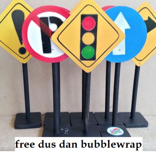 Jual Mainan Kayu Edukasi Anak Rambu-Rambu Peraga Montessori Toys ...