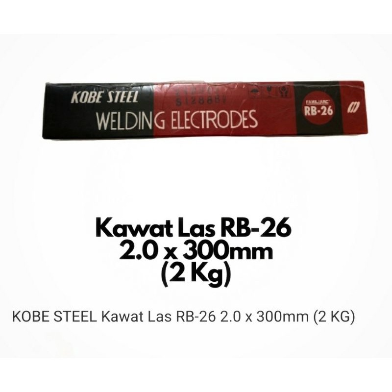 Jual KOBE STEEL kawat las RB26 2.0x300mm | Shopee Indonesia