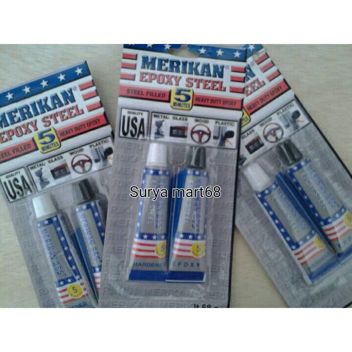 Jual Lem Besi / lem epoxy Steel / lem Besi campur 5 menit merikan Murah ...