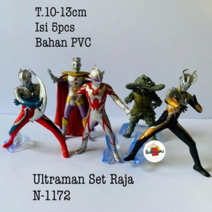 Jual Ultraman Set Raja N-1172 Toys Mainan Anak Hiasan Kue Ultah Figure ...