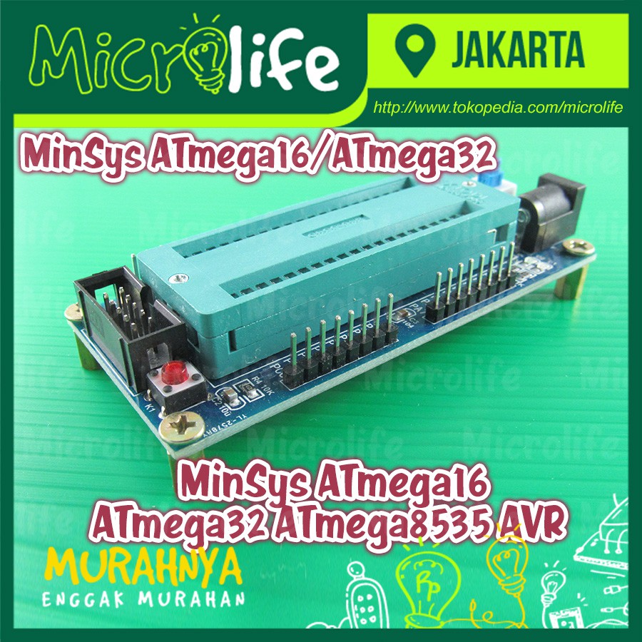 Jual Minimum System Atmega16 Atmega32 Atmega8535 Avr Minsys Sistem Atmel Shopee Indonesia 
