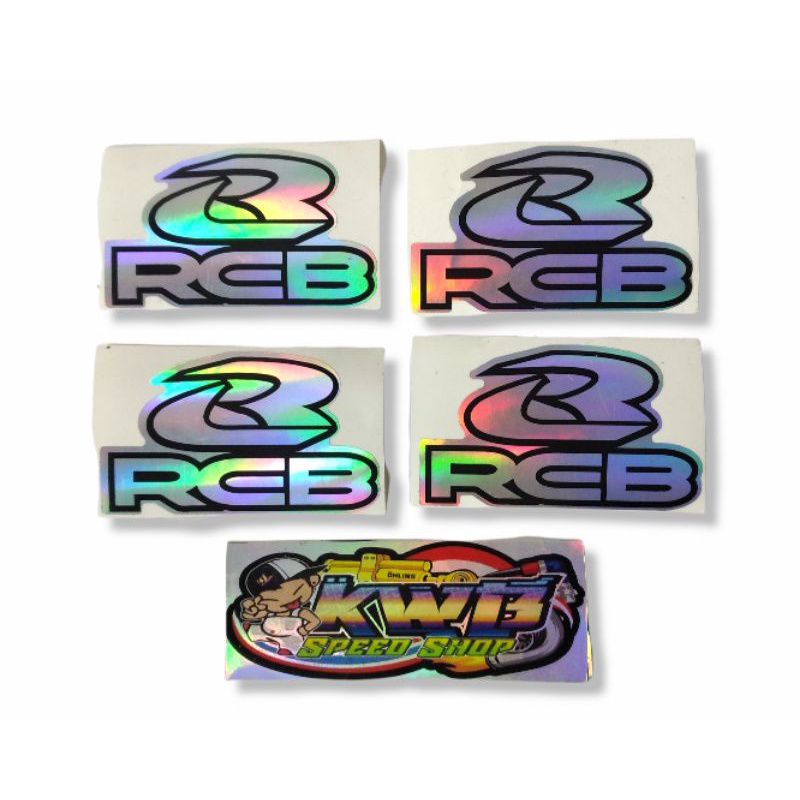 Jual Sticker rcb hologram sticker shock belakang rcb hologram harga per ...