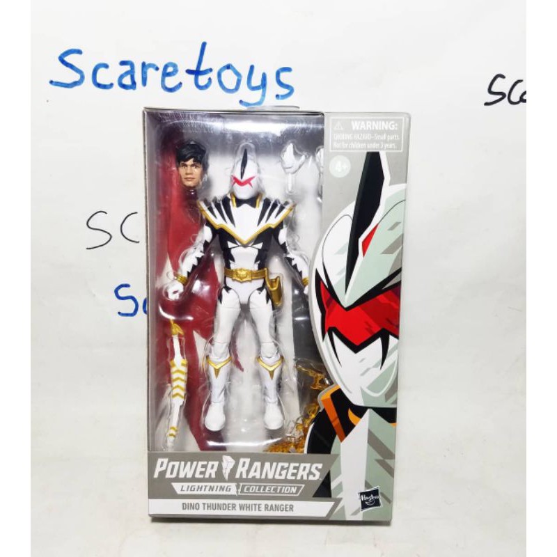 Jual Lightning Collection Power Rangers Dino Thunder White Ranger Abare ...