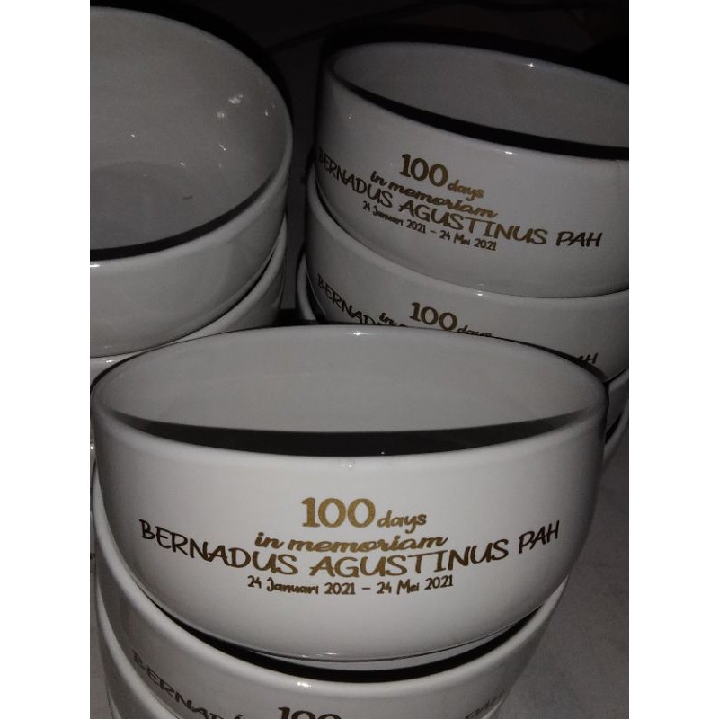 Jual Mangkok Custom,Mangkok Sablon,Decal,mangkok Twotone,murah | Shopee ...