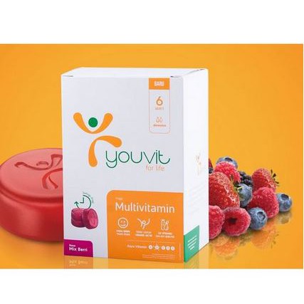 Jual Youvit Multivitamin Gummy Dewasa / Adult - 1 box 6 sachet | Shopee Indonesia