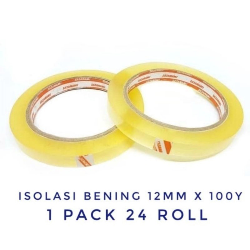 Jual Isolasi bening 12mm solatif bening perekat | Shopee Indonesia