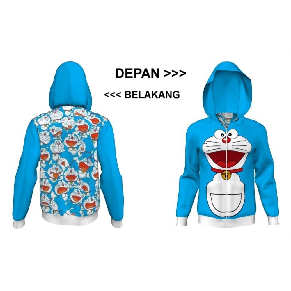 Jual Jaket Full Print Hoodie Doraemon Berkualitas | Shopee Indonesia