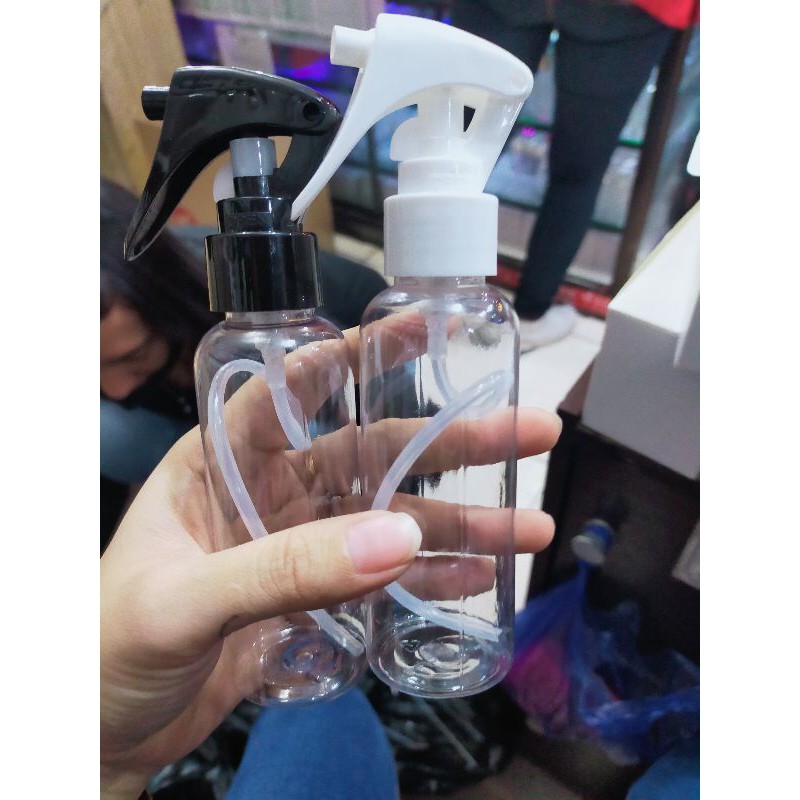 Jual Botol spray plastik model triger 100ml bening/natural/putih | Shopee Indonesia