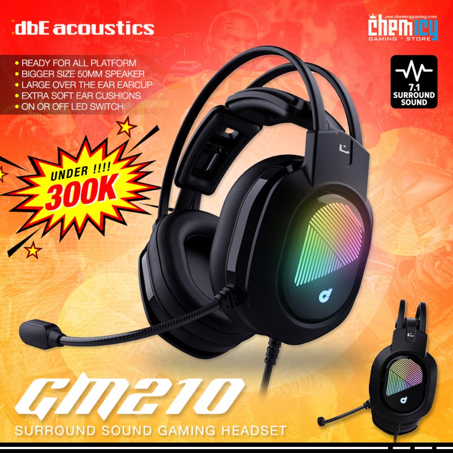 Jual dBE GM210 / GM-210 Surround Sound Gaming Headset | Shopee Indonesia