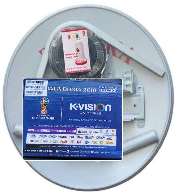 Jual Antena Parabola 60cm lengkap receiver K- VISION CARTENZ stb mnc ...