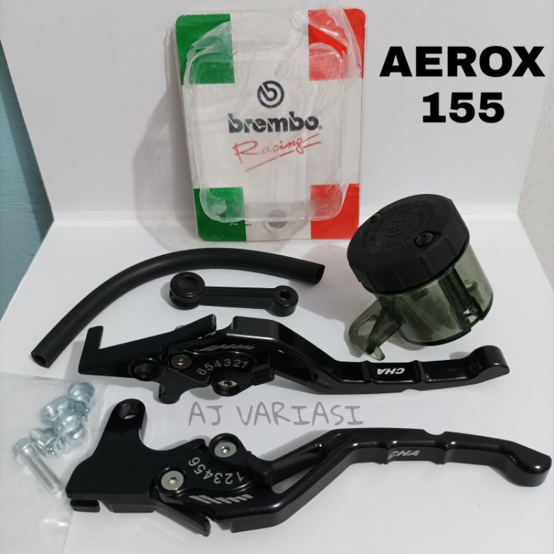 Jual HANDLE REM AEROX 155 LEXI FREEGO FULL CNC+TABUNG MINYAK REM BIG ...