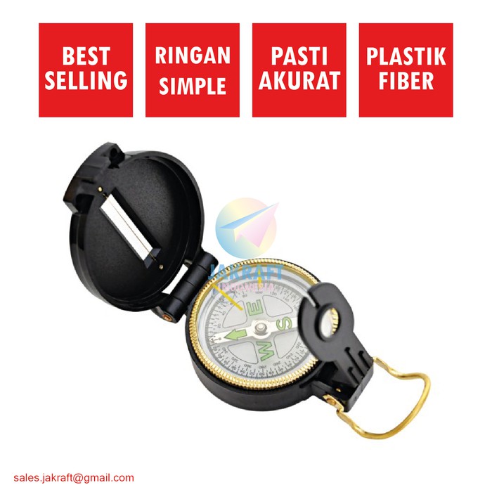 Jual StarSeller Kompas Petunjuk Arah Mata Angin Lensatic Compass JOYKO ...
