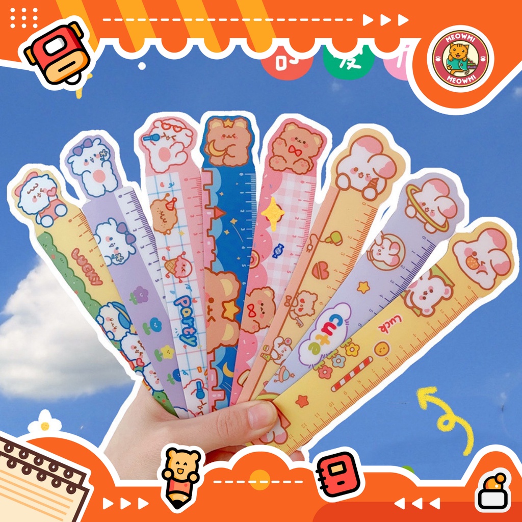 Jual Penggaris Magnet Karakter Lucu Fleksibel Lentur Cute Ruler RL0021 ...