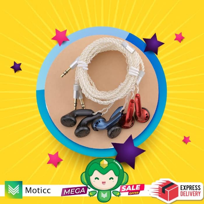 Jual MX500 RECABLE [CRYSTAL CABLE KABEL SILVER] RECAB EARPHONE HEAVY BASS | Shopee Indonesia