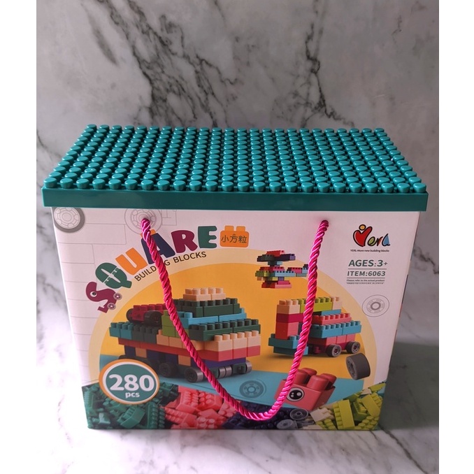 Jual [READY FREE bungkus kado] Mainan Edukasi Balok Bricks Variasi 120 ...