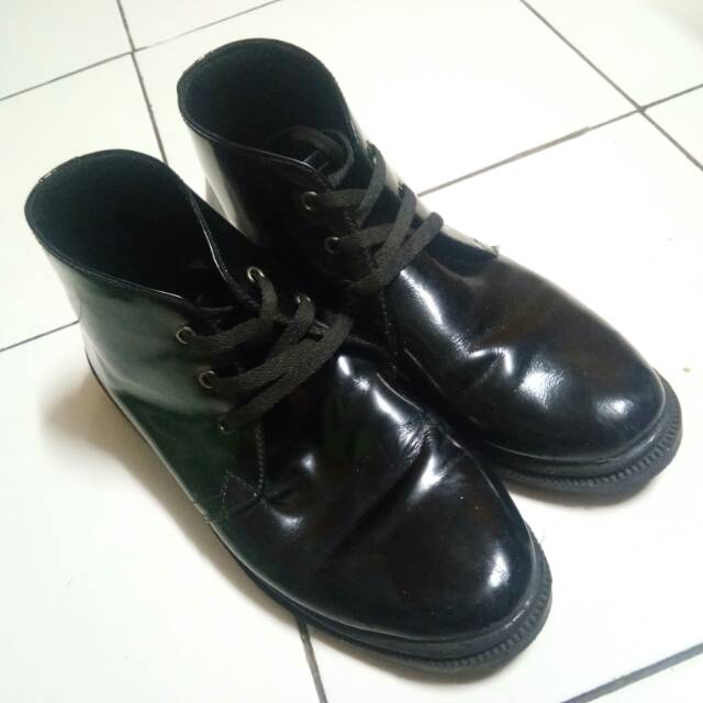 Jual Sepatu PDH model hitam mengkilap (second) | Shopee Indonesia