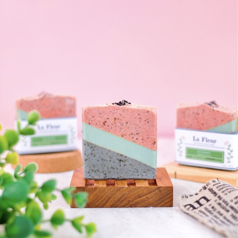 Jual Natural soap bar with pure ROSEMARY scrub / sabun mandi batang ...