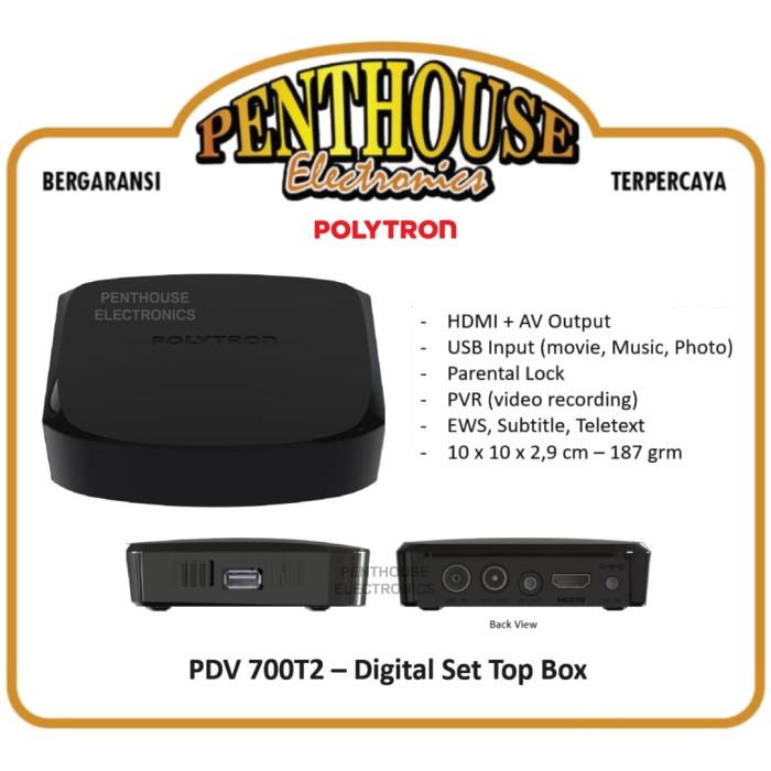 Jual Polytron Set Top Box Pdv-700T2 Dvb T2 Tv Digital / Pdv 700T2 ...