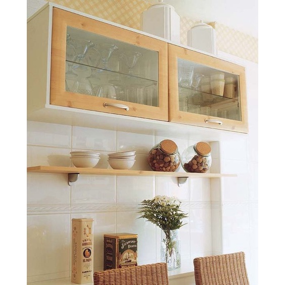 Jual Kitchen Set Minimalis Modern 2 Pintu Kaca 120 cm Sudah Dirakit ...