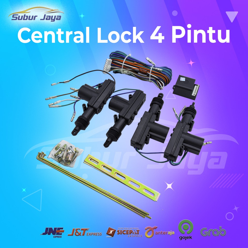 Jual Central Lock Mobil 4 Pintu Kunci Central Otomatis Fullset Central ...