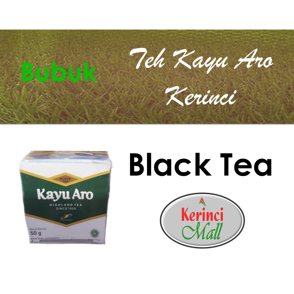 Jual Teh Kayu Aro Original Bubuk 50 Gram - Teh Kerinci - Jambi Black ...