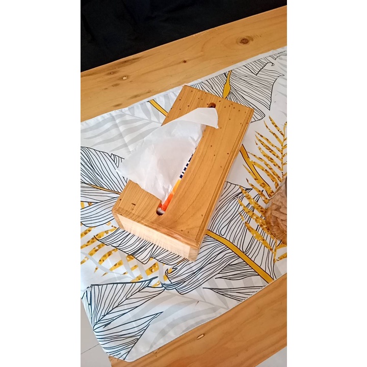 Jual Box Tempat Tisu Besar Natural / Tempat Wadah Kotak Tissue Kayu ...