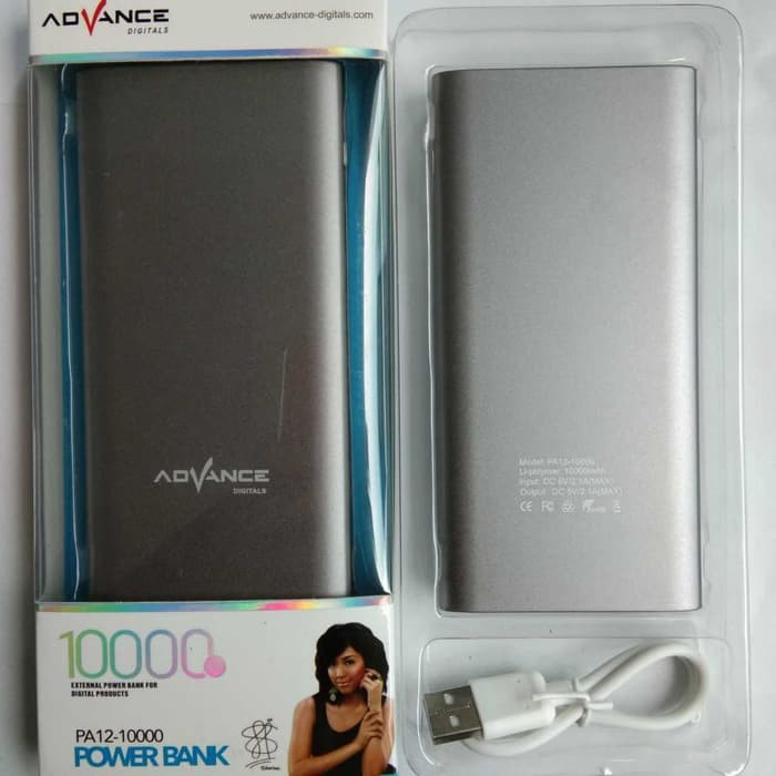 Jual Power Bank Advance PA12 - 10000 mAh output 2A | Shopee Indonesia