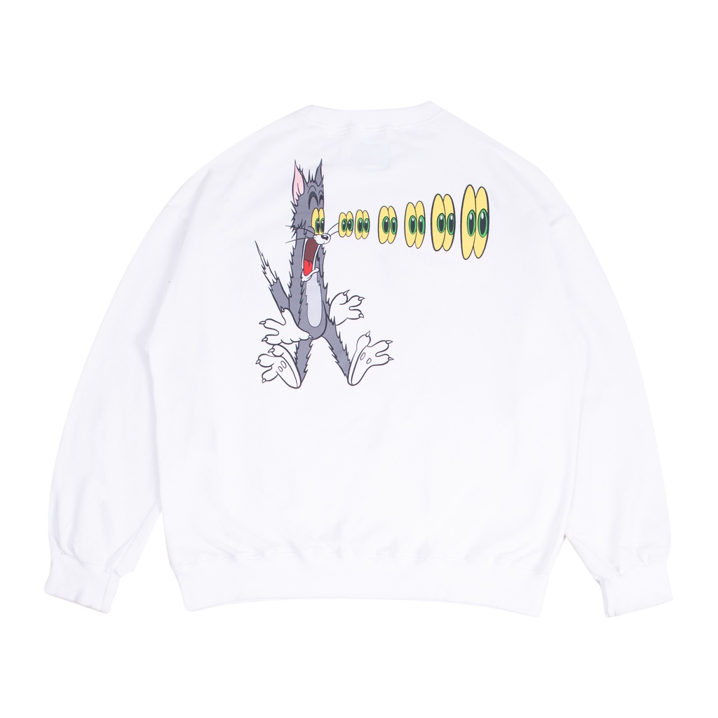 Jual TOM AND JERRY SHOCK CREWNECK - WHITE | Shopee Indonesia