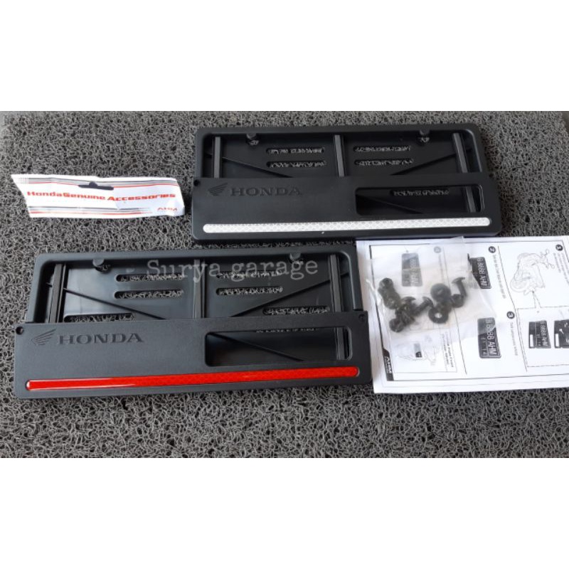 Jual Cover Plat Honda Original AHM, Cover dudukan tutup plat motor ...
