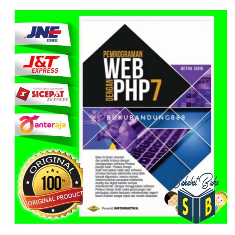 Jual BUKU DISKON PEMROGRAMAN WEB DENGAN PHP7 + CD - BETHA SIDIK - INFORMATIKA | Shopee Indonesia