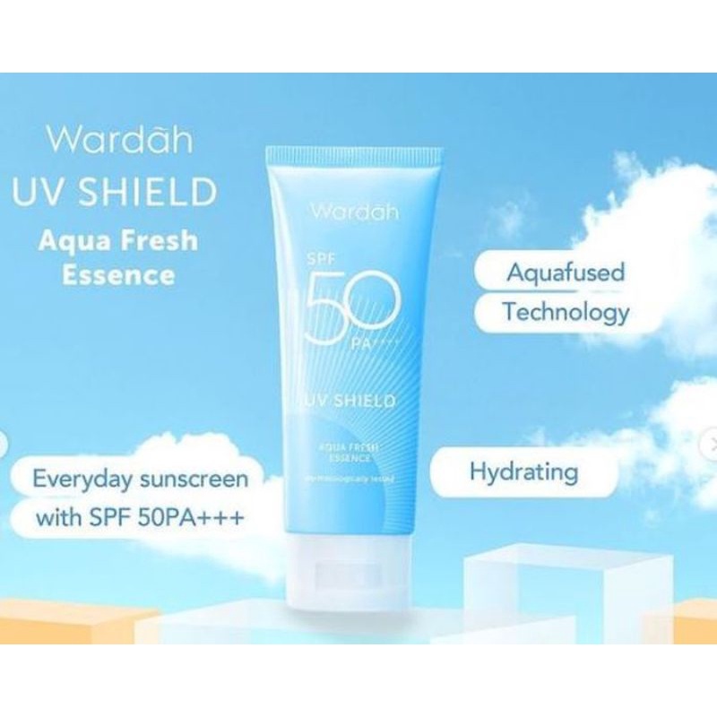 Jual Wardah UV Shield SPF 50 PA ++++ , Wardah Sunscreen SPF 50 PA++++ 30ml (Biru) | Shopee Indonesia