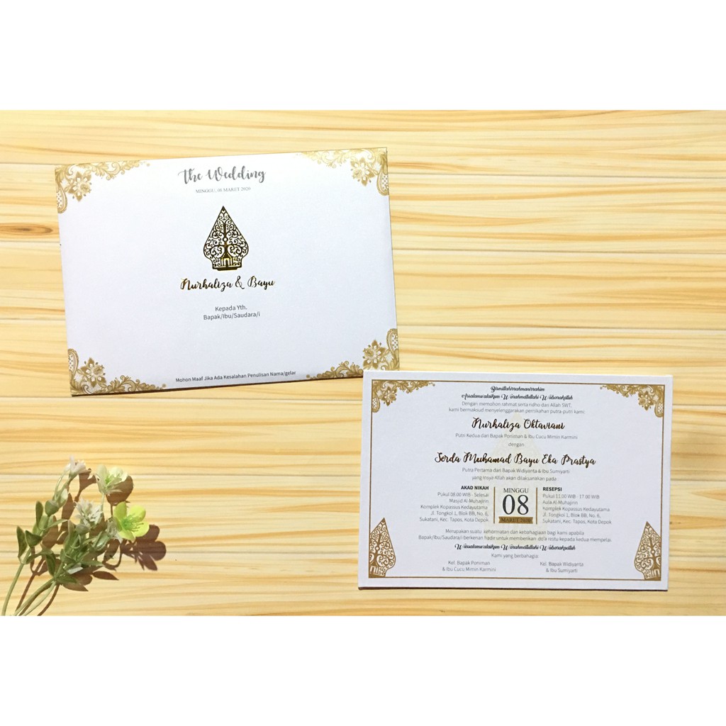 Jual Undangan Pernikahan Hard Cover Landscape | Shopee Indonesia