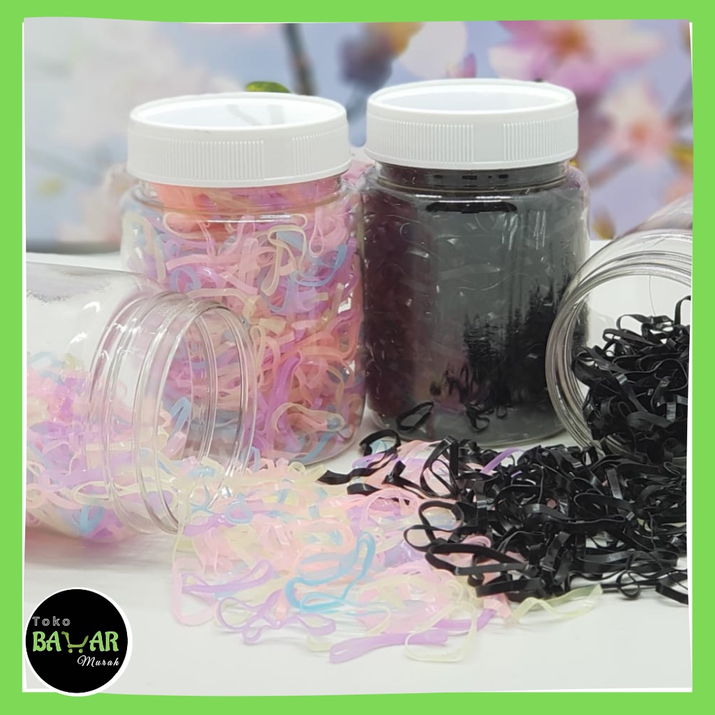 Jual Ikat Rambut Karet Jepang 1000 pcs / Karet Jepang Warna Warni ...
