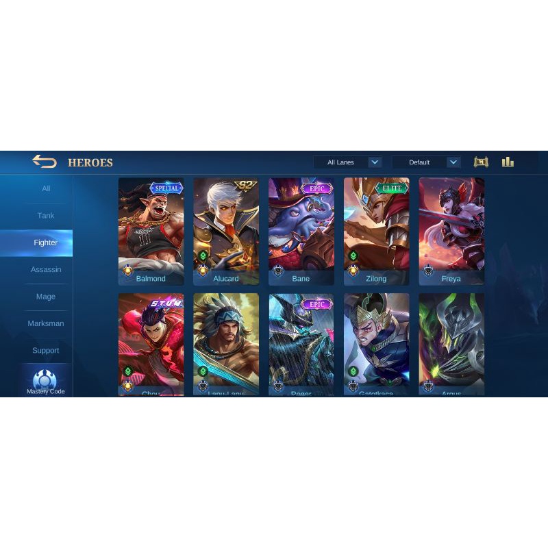 Jual Akun Mobile legends Sultan | Shopee Indonesia