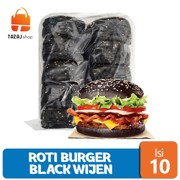 Jual Roti Burger Black Wijen Isi 10 Pcs | Shopee Indonesia
