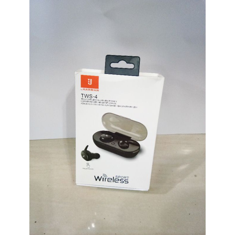 Jual EARPHONE BLUETOOTH TWS 4 WIRELESS STEREO | Shopee Indonesia