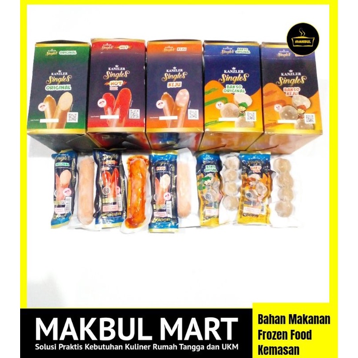 Jual KANZLER Singles Original, Cheese, Hot, Bakso Original, Keju ...