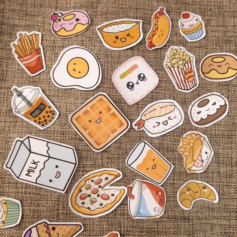 Jual [30 PCS] STIKER TUMBLR FOOD | STIKER TUMBLR AESTHETIC | RANDOM ...